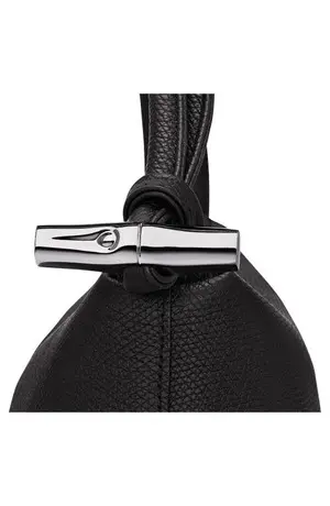 Longchamp Le Roseau East/west Leather Shoulder Bag - Black
