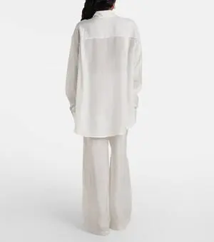 THE FRANKIE SHOP Peri Striped Shirt - White