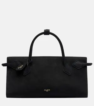 Alaïa Alaïa Suede Tote Bag Black