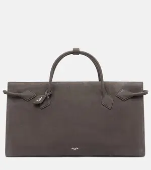 Alaïa Suede Tote Bag - Grey
