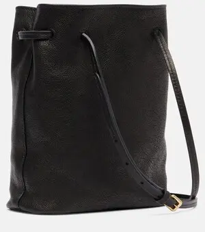 Miu Miu Logo Leather Bucket Bag