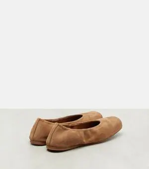 Alaïa Suede Ballet Flats