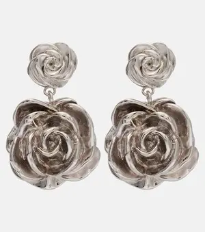Magda Butrym Floral Dangle Earrings - Silver