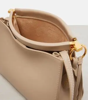 Alaïa Le Click Small Leather Shoulder Bag - Beige