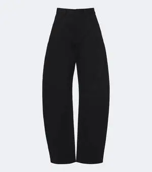 Alaïa Barrel-leg Jeans - Black