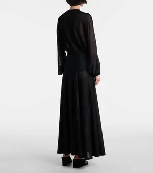 Alaïa Flared Maxi Skirt