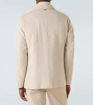 Herno Layered Silk And Cashmere Blazer