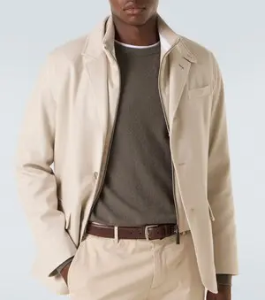 Herno Layered Silk And Cashmere Blazer