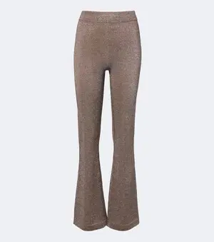 Missoni Lamé Flared Pants - Brown