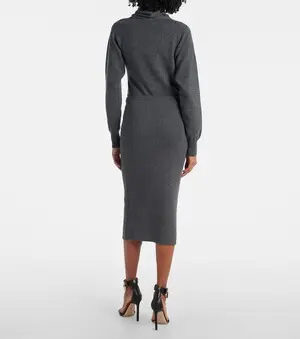 TOM FORD Cashmere And Cotton-blend Midi Skirt