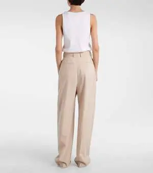 Wardrobe.NYC Mid-rise Wool Straight Pants