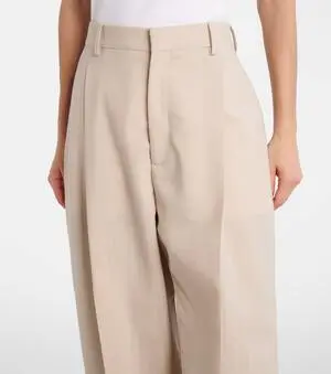 Wardrobe.NYC Mid-rise Wool Straight Pants