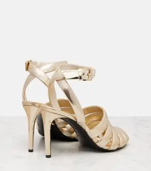 Alaïa Strappy 90 Leather Sandals