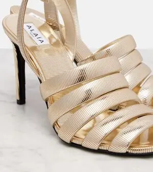 Alaïa Strappy 90 Leather Sandals