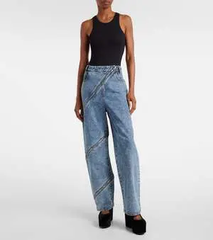 Alaïa Criss Cross 110 Velvet Wedges
