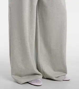 Alaïa Ruffled Cotton-blend Track Pants