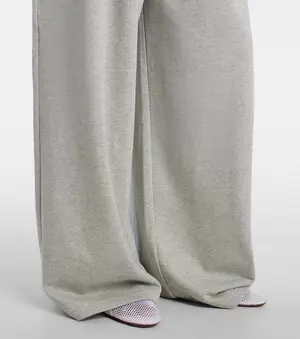 Alaïa Ruffled Cotton-blend Track Pants