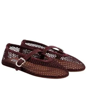 ALAÏA Alaïa Fishnet Mary Jane Ballerinas