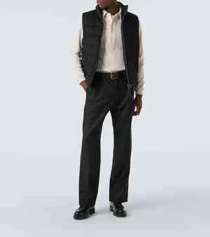 Herno Down-paneled Silk And Cashmere Vest