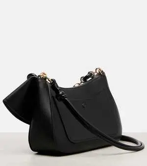 Loewe Ola Medium Leather Shoulder Bag - Black