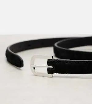 TOTEME Slim Suede Belt