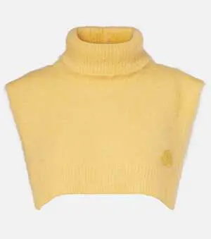 Moncler Wool-blend Scarf - Yellow