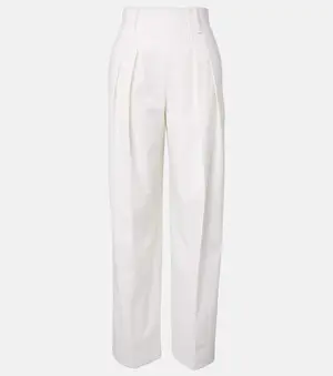 Victoria Beckham Wool-blend Wide-leg Trousers
