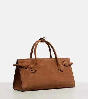 Alaïa Suede Tote - Brown