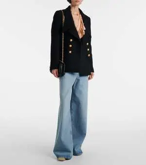 Chloé Wool-blend Boucle Blazer