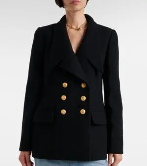 Chloé Wool-blend Boucle Blazer