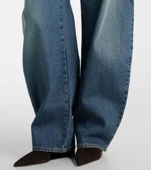 Alaïa High-rise Barrel-leg Jeans