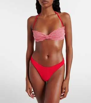 Hunza G Kacey Checked Bikini