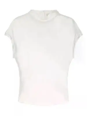 Ports 1961 Mock-neck Short-sleeve Top - Neutrals