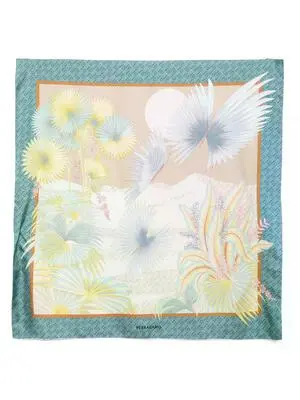 FERRAGAMO Dure Print Silk Scarf