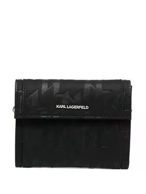 Karl Lagerfeld Monogram Wallet - Black