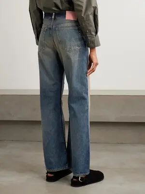 Acne Studios 2021 Distressed Mid-rise Flared Organic Jeans