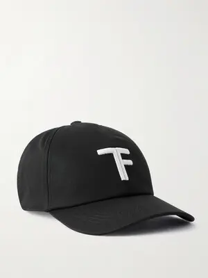 TOM FORD Logo-embroidered Baseball Cap - Black