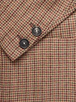 Massimo Alba Baglietto Checked Houndstooth Wool-blend Blazer