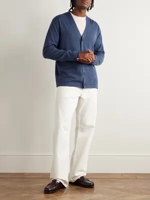 Massimo Alba Darcy Virgin Wool Cardigan - Blue