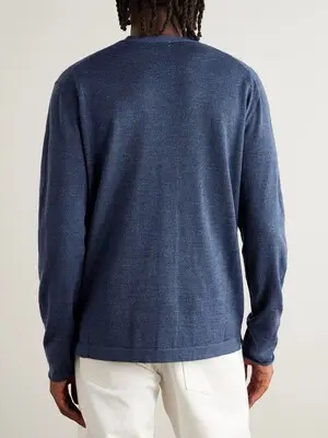 Massimo Alba Darcy Virgin Wool Cardigan - Blue