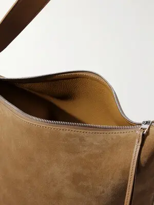 Loewe Loop Suede Tote - Brown