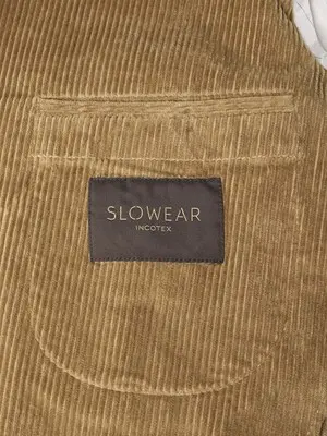 SLOWEAR Slim-fit Cotton-blend Corduroy Suit Jacket