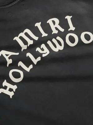 Amiri Hollywood Logo-print Cotton-jersey T-shirt