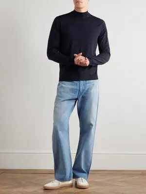 SLOWEAR Virgin Wool-blend Mock-neck Sweater