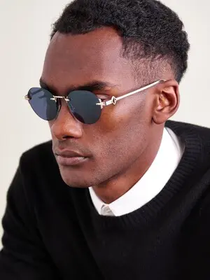 Dior Cd Diamond R5u Pantos Sunglasses - Silver