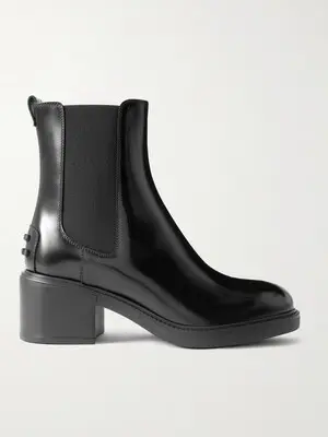 TOD'S Gomma T60 Leather Chelsea Boots - Black
