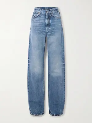 Saint Laurent High-rise Wide-leg Jeans - Blue