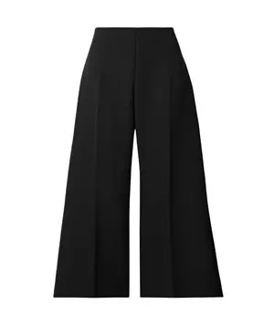 Khaite Walter Crepe Flared Pants - Black