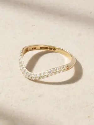 STONE AND STRAND Anjelica Diamond Ring - Gold
