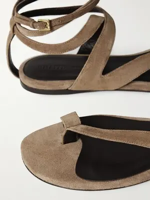 Khaite Aimee Suede Sandals